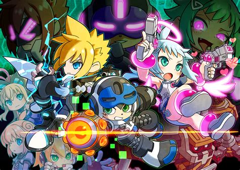 call lumen gunvolt beck ekoro and 2 more azure striker gunvolt
