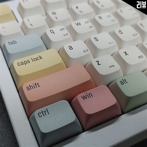 기계식키보드 키캡추천 페블온 Xda키캡 파스텔 감성 데꾸 완성