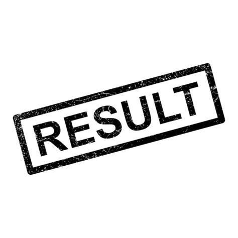 Premium Vector Result Stamp Icon Design Vector Template