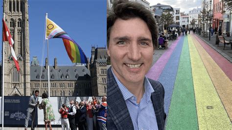 Justin Trudeau Issa La Bandiera Del Progress Pride Davanti Al Parlamento Canadese Video Gayit