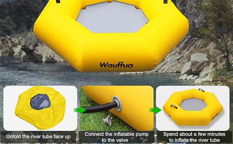 Wauffua Heavy Duty River Tubes For Floating Inflatable