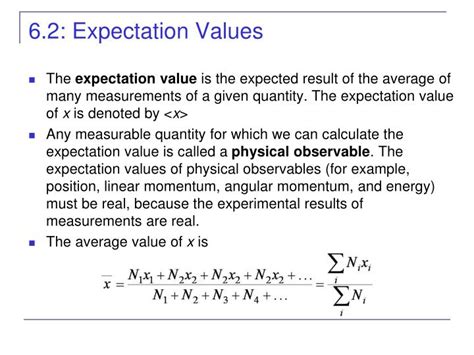 Ppt 6 1 The Schrödinger Wave Equation 6 2 Expectation Values 6 3 Infinite Square Well