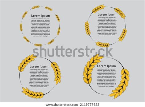 Gold Rice Frame Decoration Vector Stock Vector Royalty Free Gold Rice Frame Decoration Vector Stock Vector Royalty Free