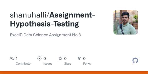 GitHub Shanuhalli Assignment Hypothesis Testing ExcelR Data Science Assignment No