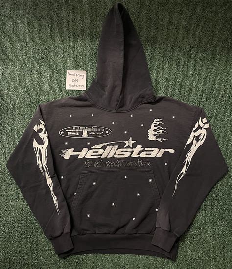 Streetwear × Vintage Hellstar Black Flare Hoodie Grailed