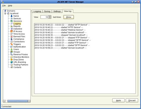 Viewing Log Data