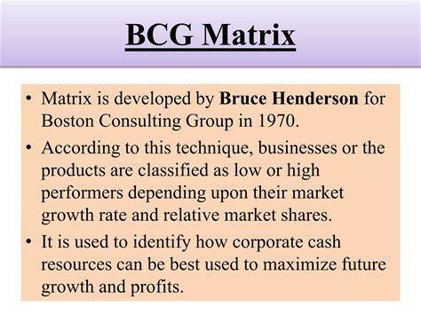 BCG Matrix GE9 Cell Matrix PPTX