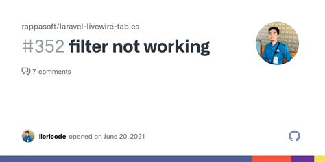 Filter Not Working · Issue 352 · Rappasoftlaravel Livewire Tables · Github