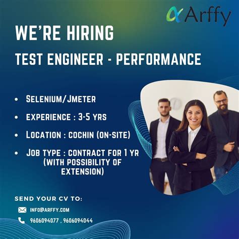 Arffy Technologies Pvt Ltd On Linkedin Hiring Testengineer Selenium Jmeter Cochinjobs