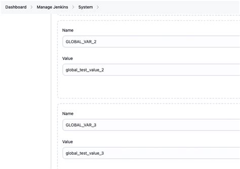 Jenkins Environment Variables Default Local And Global