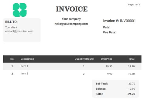 Invoice Generator Mac