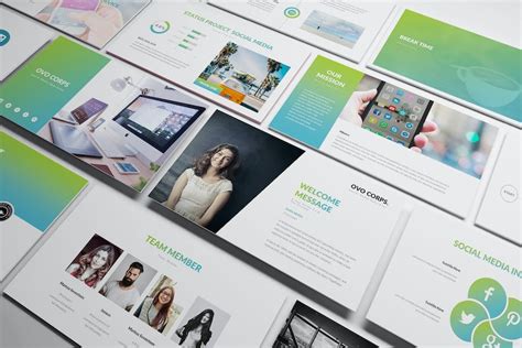 Шаблон Keynote в социальных сетях Шаблоны презентаций Включая лейтмотив и ключ Envato Elements