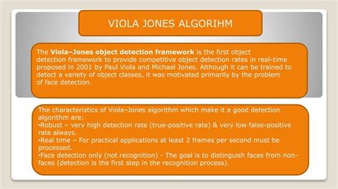 Road Signs Detection Using Voila Jones Algorithm With The Help Of Opencv Ppt