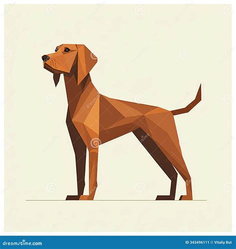 Confident Vizsla Stands Tall Short Rust Colored Coat Displayed