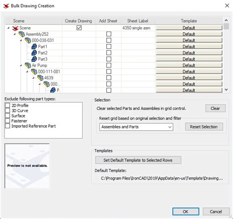 Bulk Drawing Creation