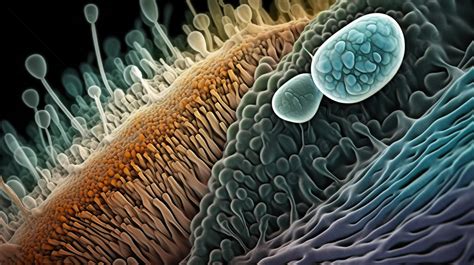 Bacterial Cell Under Electron Microscope