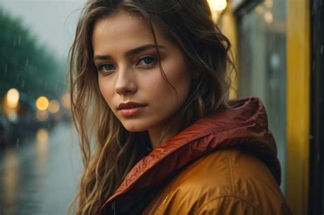 Premium Photo Ukrainian Beautiful Girl In Rain