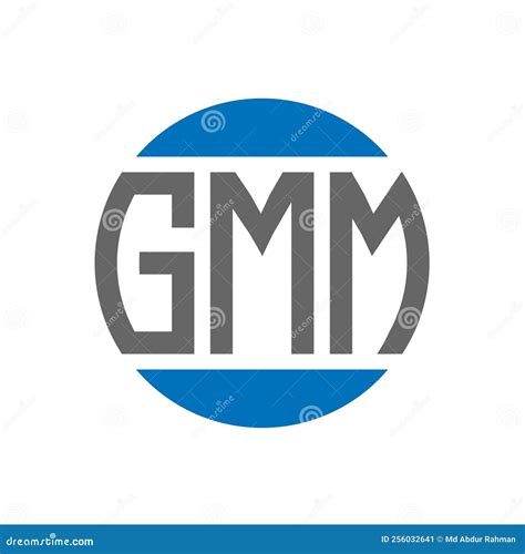Gmm Letter Logo Design On White Background Gmm Creative Initials