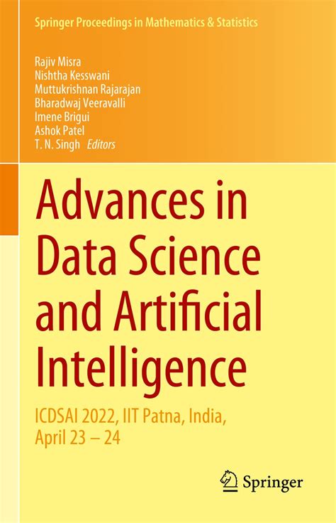 Advances In Data Science And Artificial Intelligence Icdsai 2022 Iit