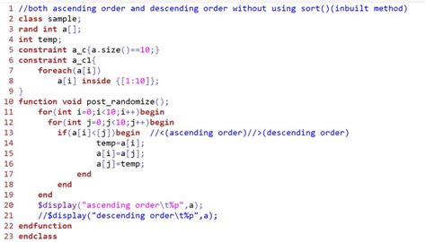 how to write constraint for ascending and descending orders gopi