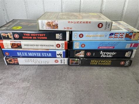 Adult Erotic Ex Rental Vhs Cassettes X 9 £64 99 Picclick Uk