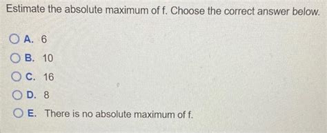 Solved Use The Graph Of F To Estimate The A Local Extrema