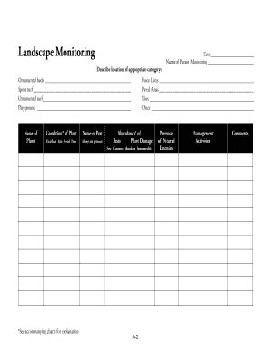 Monitoring Form Template Fill Online Printable Fillable Blank PdfFiller