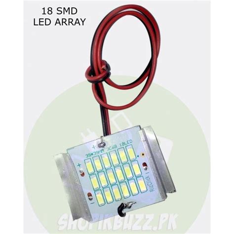 18 Led Strip Array Led Cool Bright White Light Panel Board Dc 12v 3pcs Ecartmax Daraz Pk