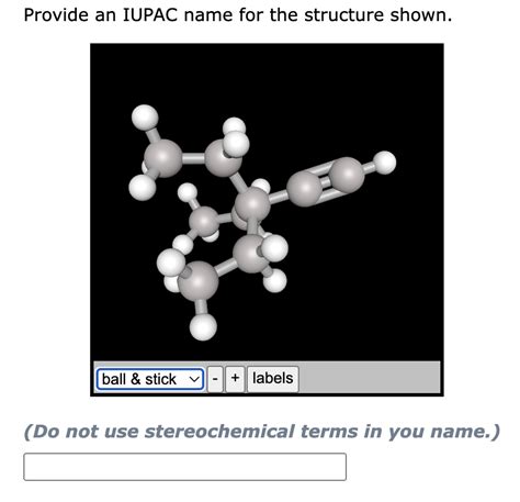 Solved Provide An IUPAC Name For The Structure Shown Do Chegg