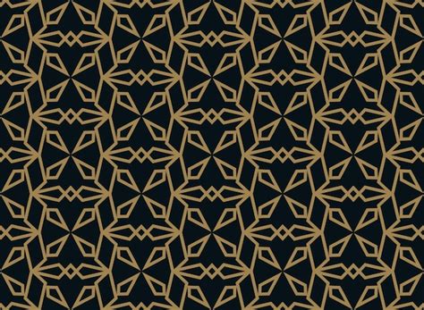 Premium Vector Seamless Pattern Of Intersecting Thin Gold Lines On