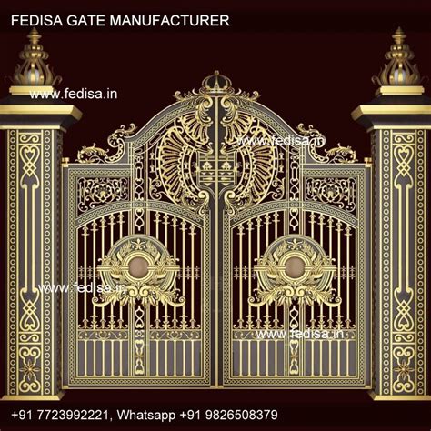 Entry Gate Design Modern House With Gate Compound Gate Pillar Design