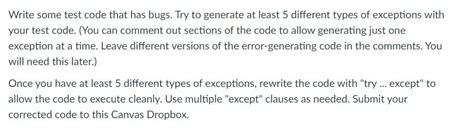 Solved Write Some Test Code That Has Bugs Try To Generate Chegg Com