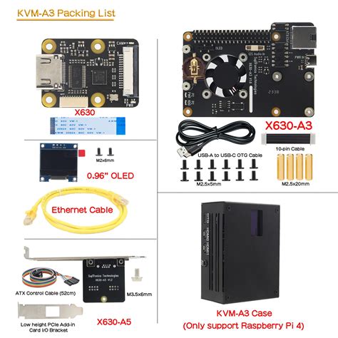 Geekworm Kvm A3 Kit For Raspberry Pi 4 Open Source Kvm Over Ip