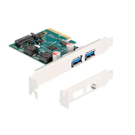 DeLOCK PCI Express X4 Card To 2 X External USB 10 Gbps Type A Female Usb Controller
