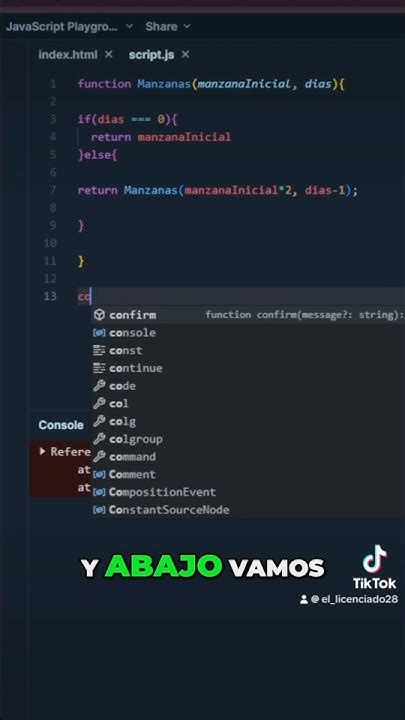Recursividad Con Manzanas 🤑programador Programmer Javascript Parati Coder Shorts Short