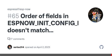 Order Of Fields In Espnowinitconfigdefault Doesnt Match Declaration In C Aeghb 120