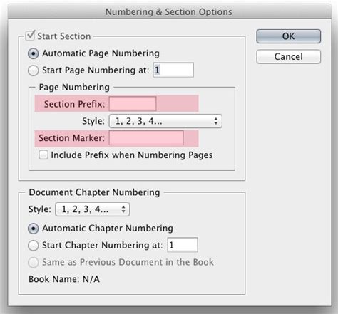 How To Repeat Section Number Without Incrementing It In Adobe InDesign