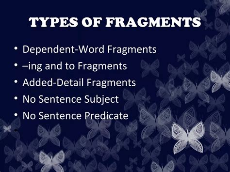 Sentence Vs Fragment Ppt