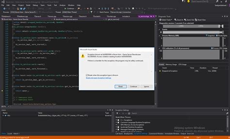 C Boostasio Getioservice Exception Thrown Stack Overflow