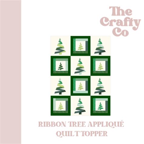 RIBBON TREE APPLIQUÉ TOPPER SEWING PATTERN PDF The Crafty Co