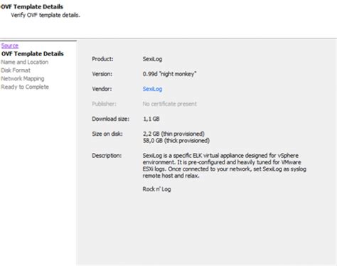 Syslog Server для Vmware Vsphere
