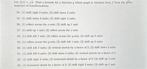 Solved Let Fxx Find A Formula For A Function G Whose