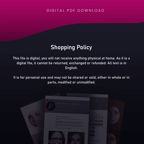 Kit Skin Tone Analysis Skin Color Analysis Test Tone And Subtone Undertone Canva Template