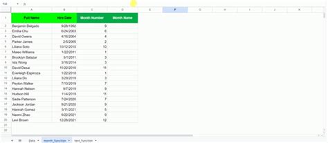 How To Get Month From Date In Google Sheets