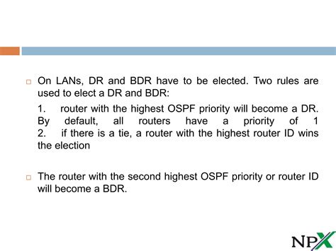 Designated And Backup Designated Router Pptx