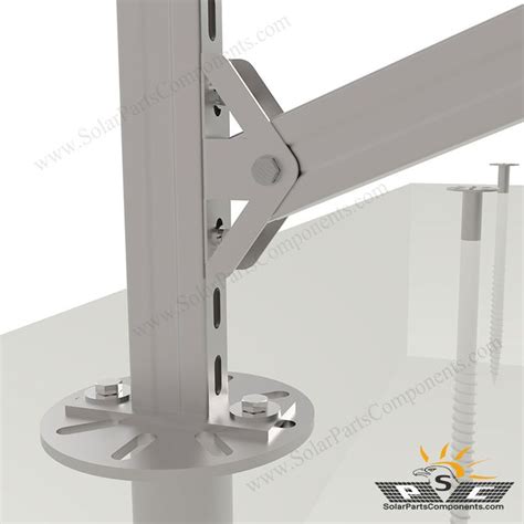 Solar Ground Mounting Structure On Slope Solar Panel Installation Solar Solar Panels