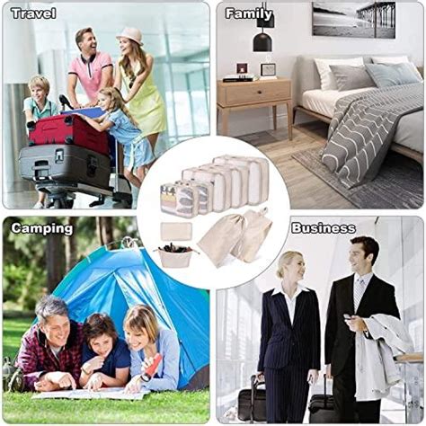 Dimj Packing Cubes For Travel 9 Pcs Travel Cubes Set Foldable Suitcase Organizer Lightweight