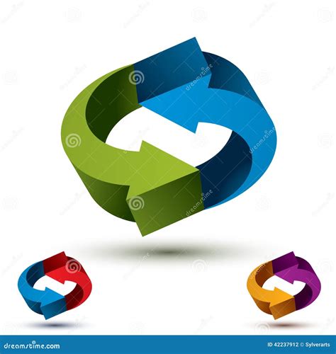 Loop Symbol Infinity Vector Infographic Element Colorful Mobius Loop