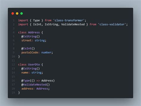 Validaciones Anidadas En Nestjs Con Class Validator
