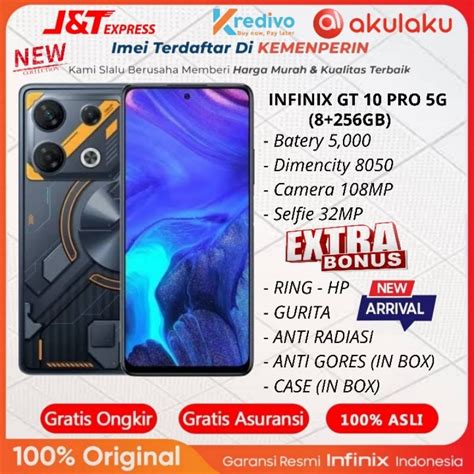 Jual Infinix GT PRO G NFC Ram GB Rom GB GB Garansi Resmi Infinix Tahun Shopee